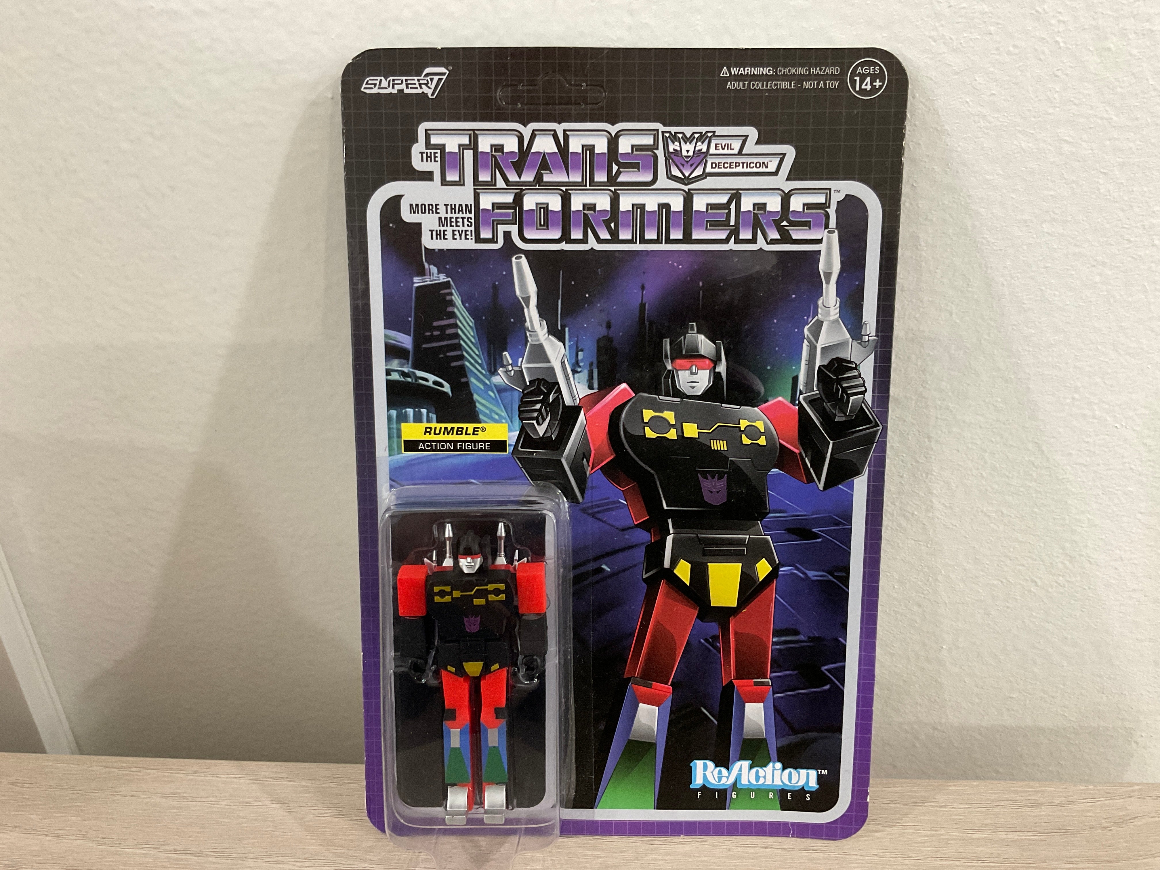 Super7 ReAction Transformers Rumble (Red) 3.75-Inch Figure – Mr. J's ...